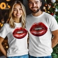 3D Red Lips Men's T Shirts Red Lip Teeth T-Shirt for Men Crew Neck Tees ...