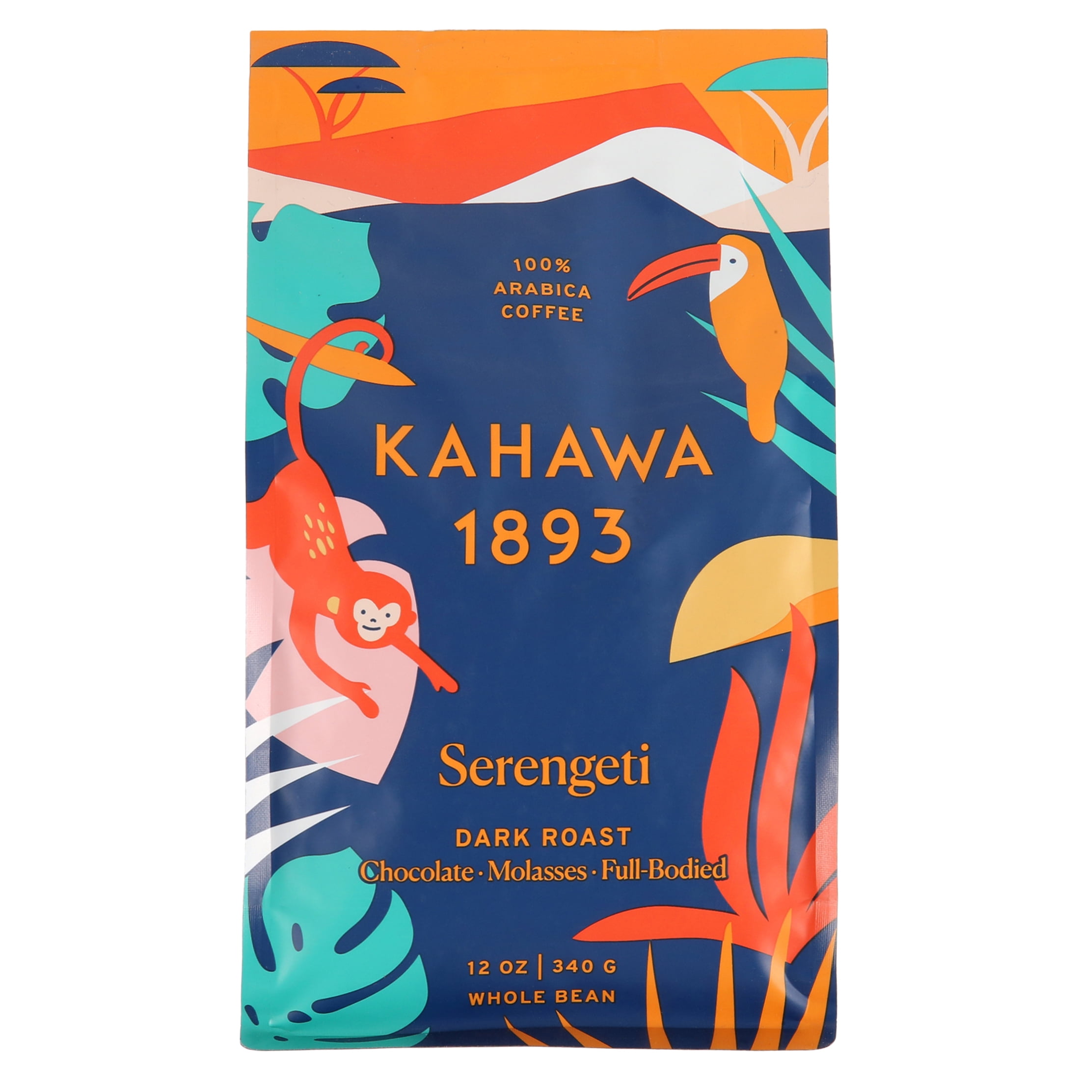Kahawa 1893 Coffee, Coffee Serengeti Wb Dark Roast 12 Oz - Walmart.com