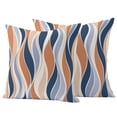 Abstract Stripes Outdoor Waterproof Throw Pillow Covers Set of 2, 24 ...