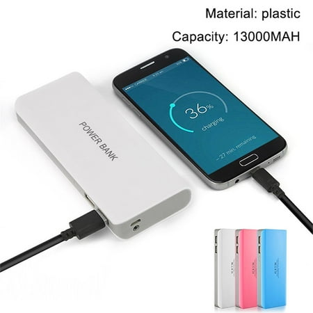 13000mah Power Bank Case Portable Mobile Phone with Two USB Interface ...
