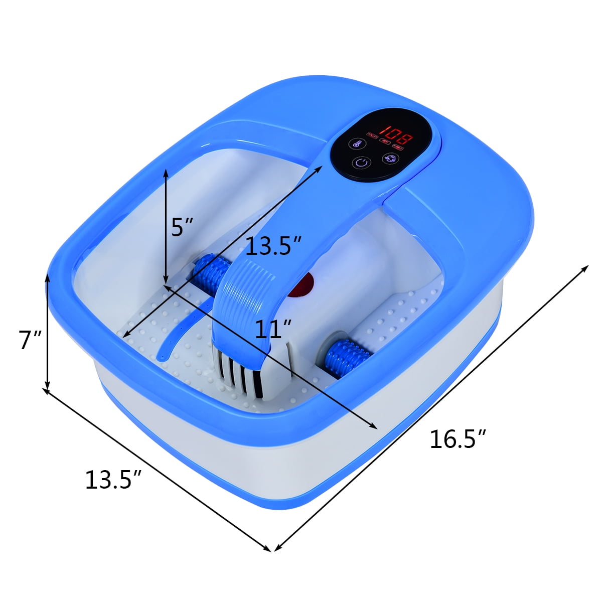 Costway Portable Electric Foot Spa Bath Automatic Roller Heating
