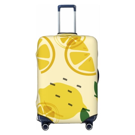 YFYANG Polyester Elastic Luggage Cover, Yellow Cartoon Lemon Doodle ...