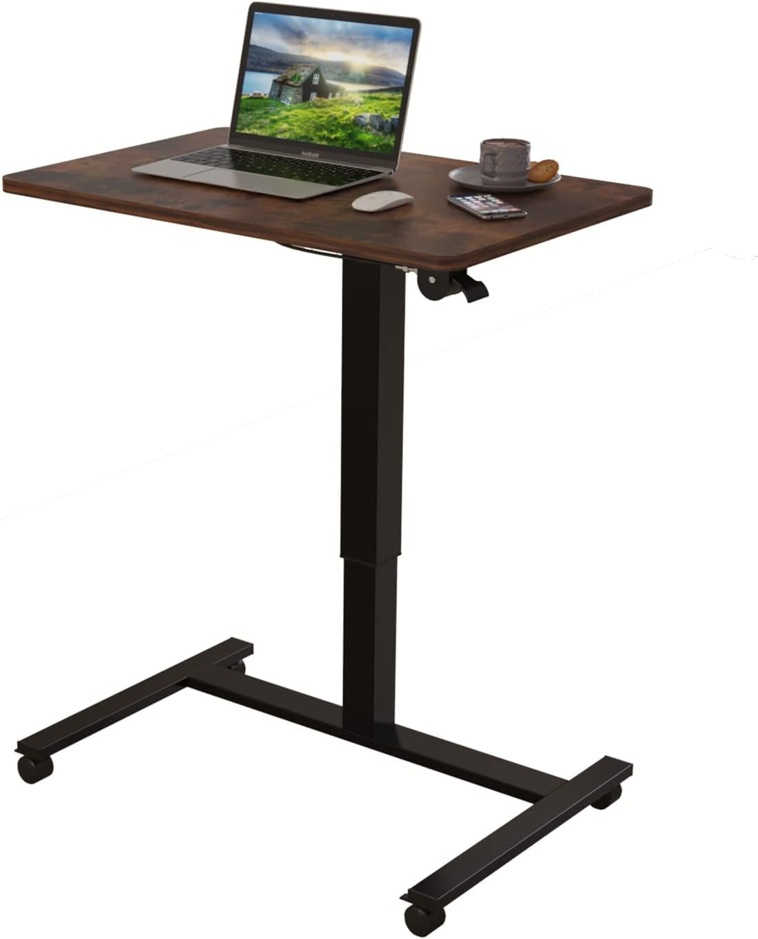 Mobile Standing Desk 28 inch Rolling Height Adjustable Stand up Desk ...