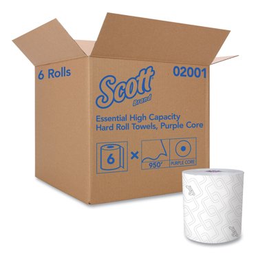 Scott Pro Hard Roll Paper Towels with Elevated Scott Design for Scott ...