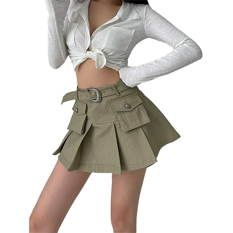 Liacowi Cargo Mini Skirts for Women Low Waist Short Skirt Liacowi Cargo Mini Skirts for Women Low Waist Short Skirt