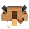 Noble House 55" Outdoor Chicken Coop, Compact Wooden Poultry House with ...
