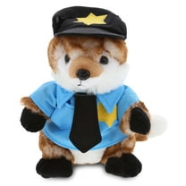 DolliBu Floppy Husky Police Officer Plush Toy - Super Soft Husky Dog ...