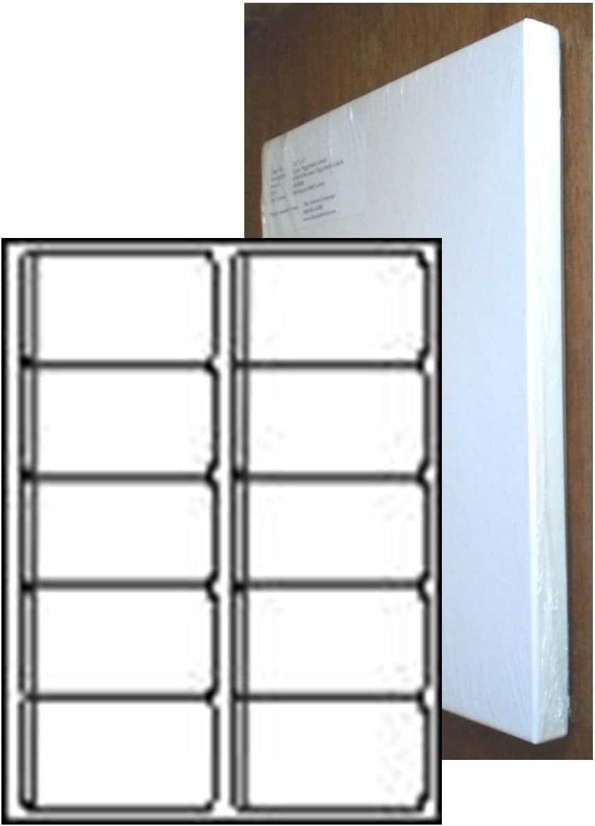 Laser Format Piggyback Labels, 4 x 2 inch, 10 BOXES of 100 Sheets (10 ...