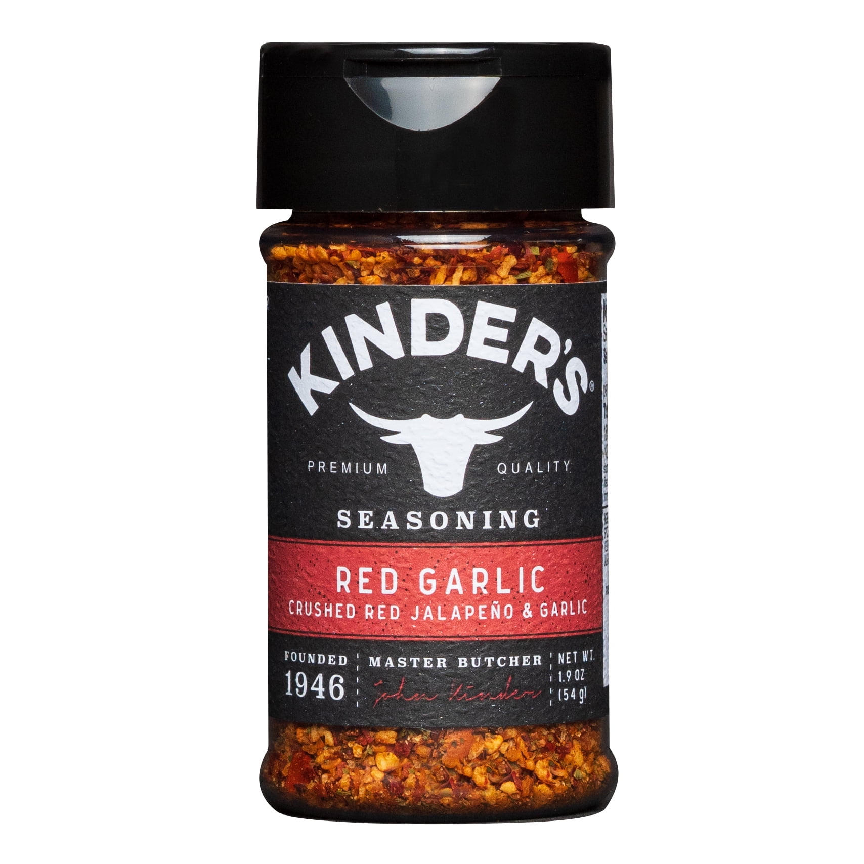 Kinder's Red Garlic Seasoning, Crushed Red Jalapeno and Garlic, Premium ...