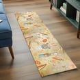 Easter Rabbits Washable Area Rug 2 x 6 ft Spring Basket Carrots Eggs ...