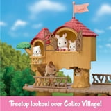 Calico Critters Adventure Treehouse Family Dollhouse Playset with ...