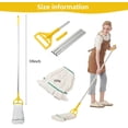 Commercial heavy-duty industrial mop, with long handle, 59-inch ring ...