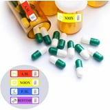 500 Pcs Medicine Stickers Medication Instruction Labels AM NOON PM ...