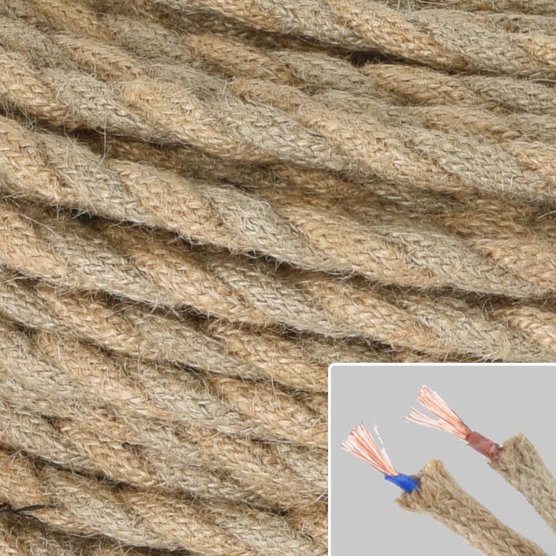 Braided Rope Wire Cable Hanging Pendant Lamp Holder Light Fitting ...