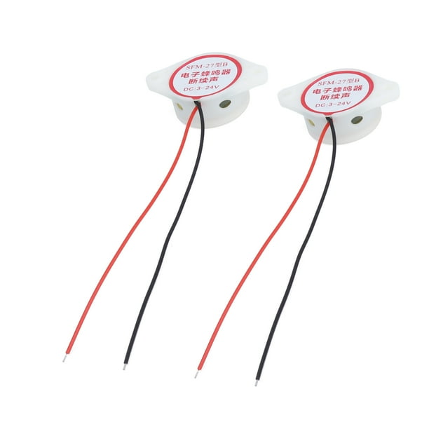 Beep Alarm, Active Buzzer High Sensitivity 80dB DC 3-24V 5Pcs Piezo For ...