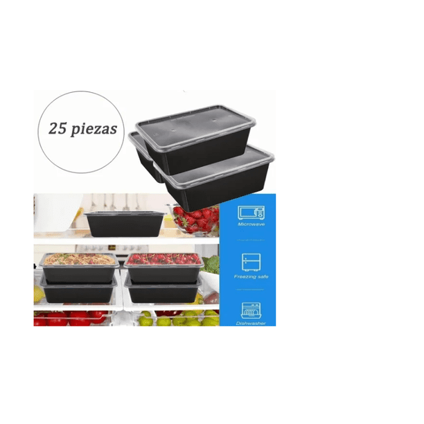 Recipientes Para comida LabG RT5 25 piezas | Walmart en línea