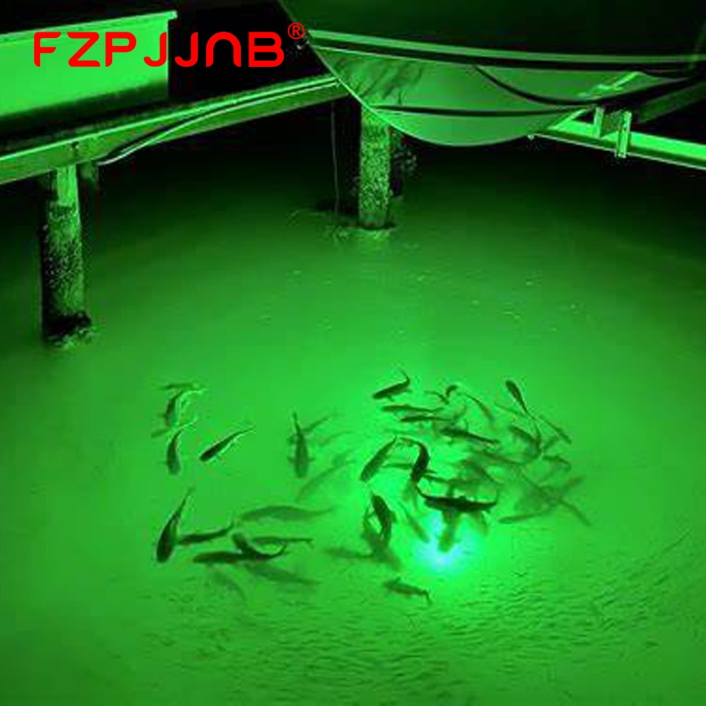 FZPJJNB 16.4 FT BLACK LIGHT POWERFUL Green LED BOAT FISHING Waterproof ...