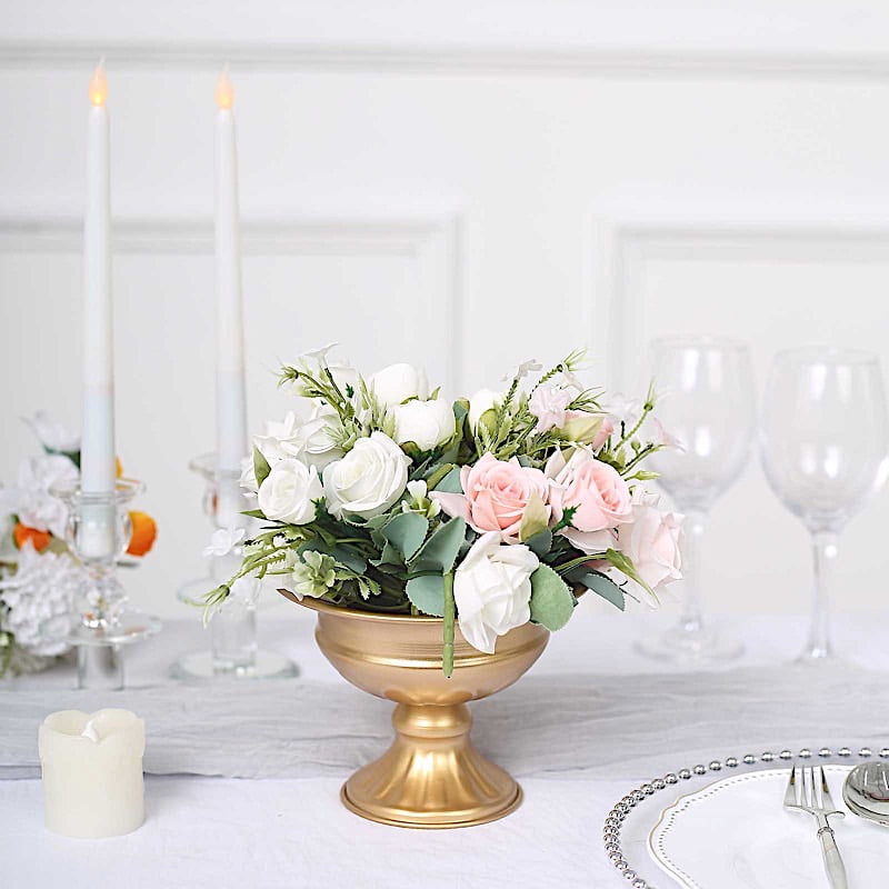 BalsaCircle 2 Gold 4" Mini Compote Vases Wine Goblet Style Flower ...