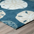 Addison Beaches Nautical Sand Dollar Navy Area Rug - Walmart.com