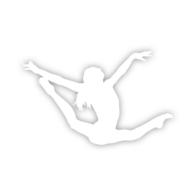 Gymnast Sticker Decal Die Cut - Self Adhesive Vinyl - Weatherproof ...
