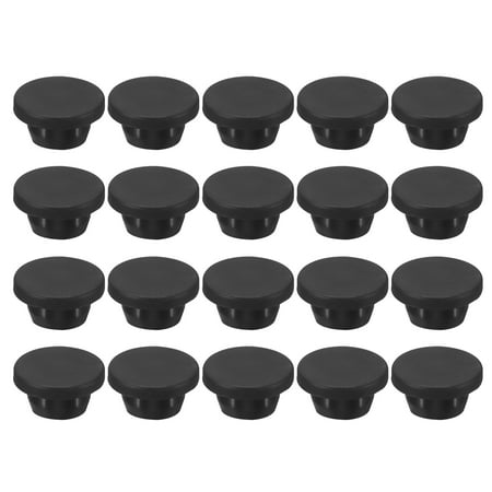 Uxcell Silicone Rubber Hole Plug 19mm Diameter Soft Flexible Stopper ...