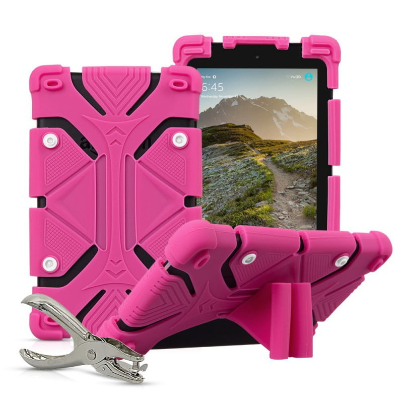 Universal 7-8 Inch Tablet Case, Silicone Shockproof Self-stand ...