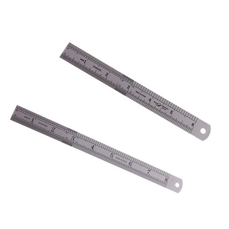 2X Steel Rulers, Metal Ruler, Stainless Steel Ruler, Ruler Inches ...