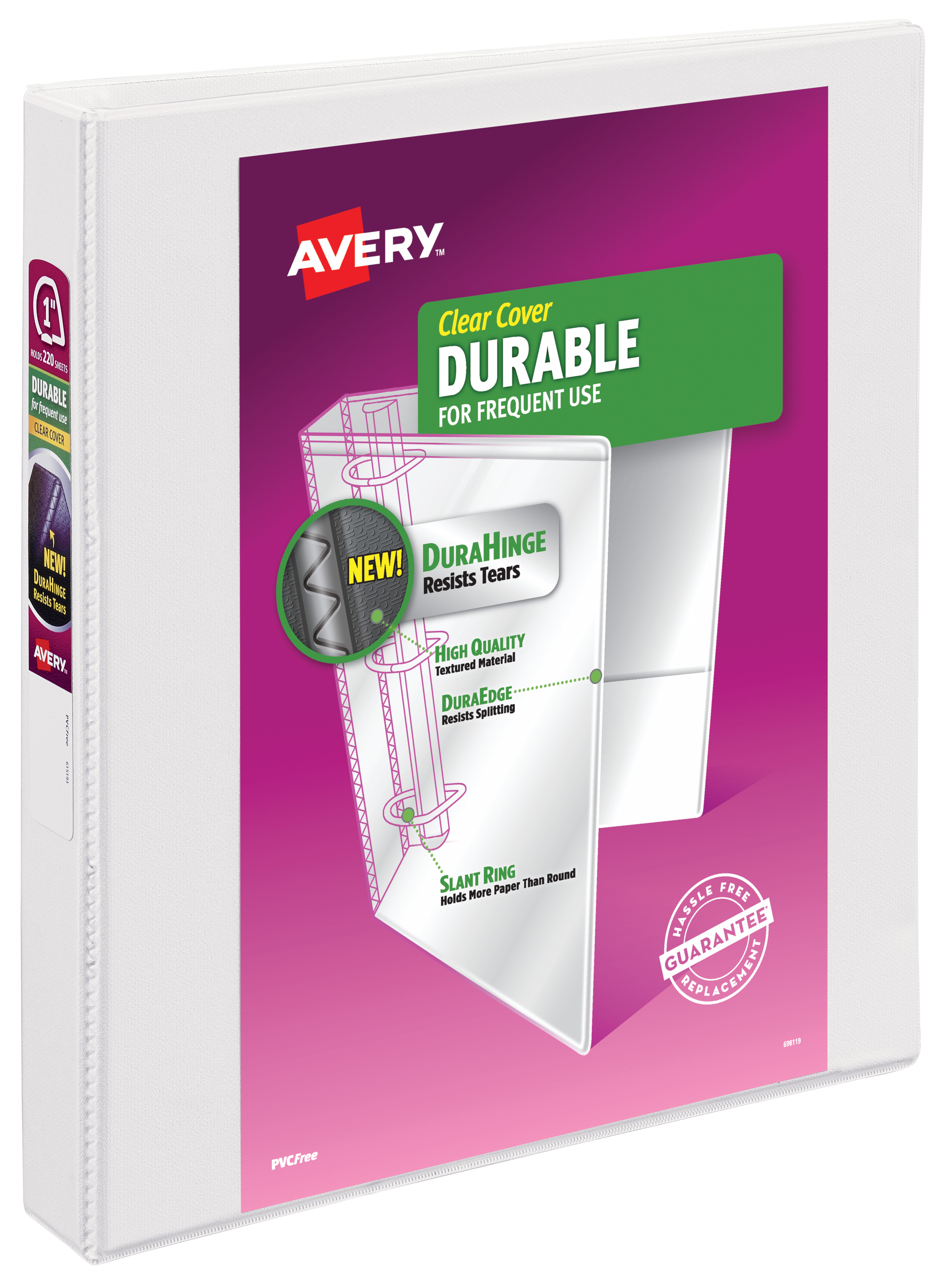 Binders White 3 Ring Binders 0 5 Inch Slant D Rings 8 Pack Pockets