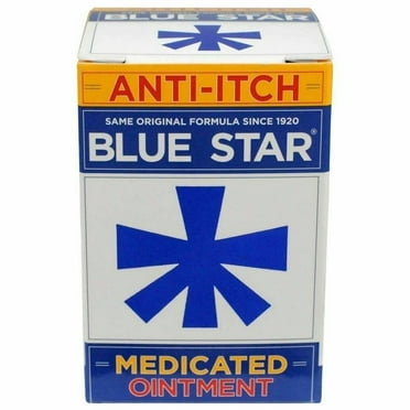 Blue Star Medicated Anti-Itch Ointment, Rash Medication for Humans, 2 ...