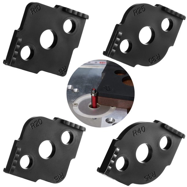 Radius Jig Router Templates, Pack of 4 Corner Radius Routing Templates ...