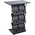 Displays2go 40" Tall Portable Counter, 6 Magazine Pockets, Collapsible ...