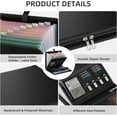 Gijjgole Fireproof Accordion File Organizer, Portable Waterproof ...