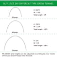 Gardzen Garden Hoops, DIY Grow Tunnel, Greenhouse Hoops for Raised Beds ...