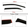 EPOTOOR 4Pcs Vent Visor Window Visors Rain Guard Shade Deflector ...