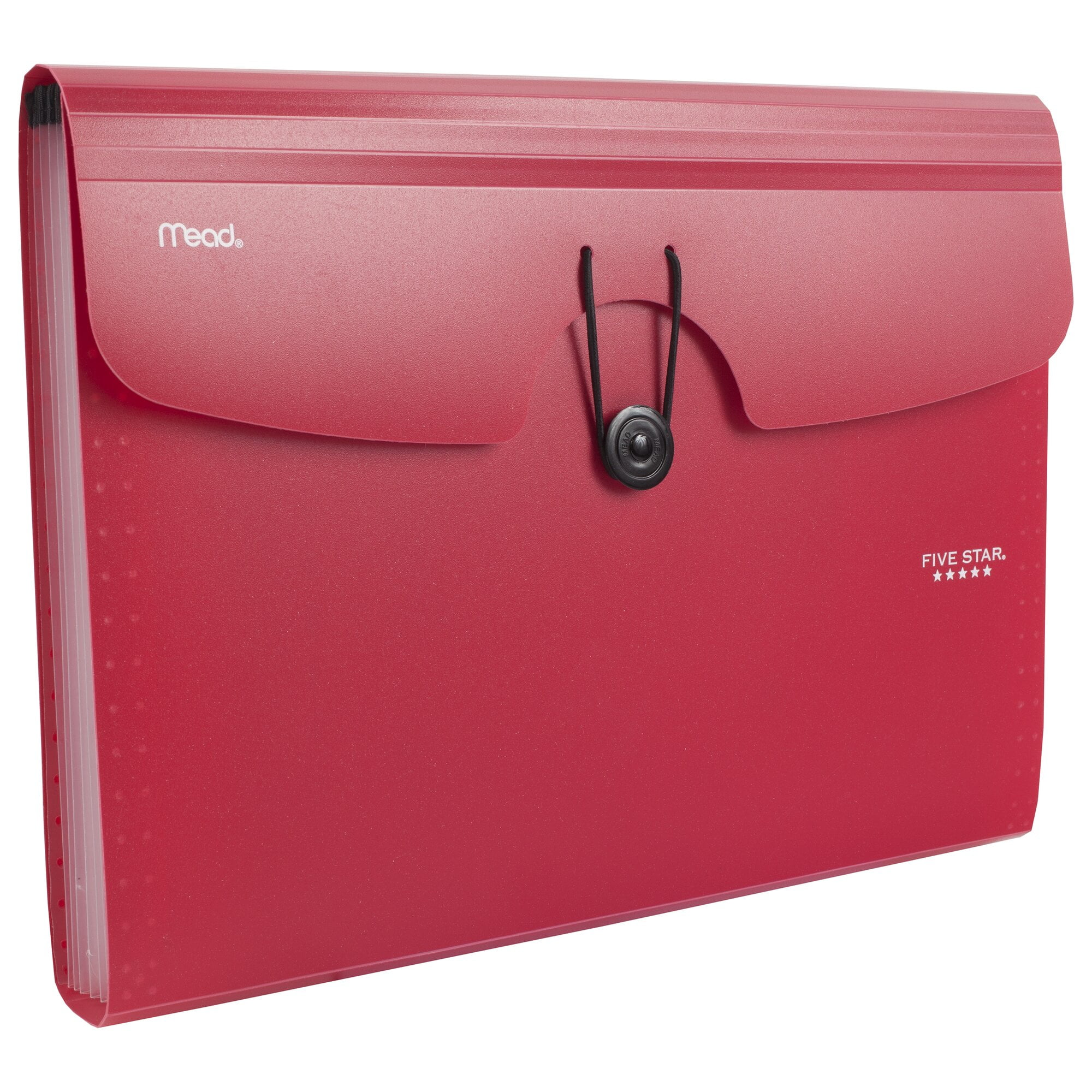 Five Star 6-Pocket Expanding File 13 x 9 14 Fire Red - Expanding Files ...