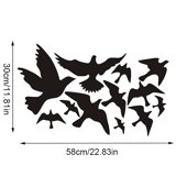 fankhu Window Alert Bird Stickers Set - Prevent Bird Strikes on Doors ...