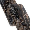 Black Gold Marble Tough Phone Case, Sleek Stone Style Dual Layer ...