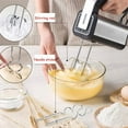 5-Speed Electric Hand Mixer with Whisk, Traditional Beaters, Dough ...