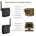 TOGUARD 4CH Solar Driveway Alarm, Outdoor Wireless Security Alert ...