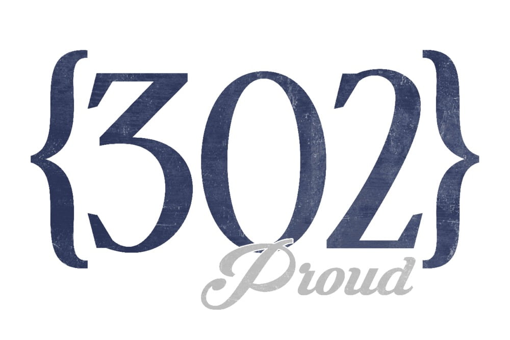 Rehoboth Beach, Delaware, 302 Area Code (Blue) (12x18 Wall Art Poster ...