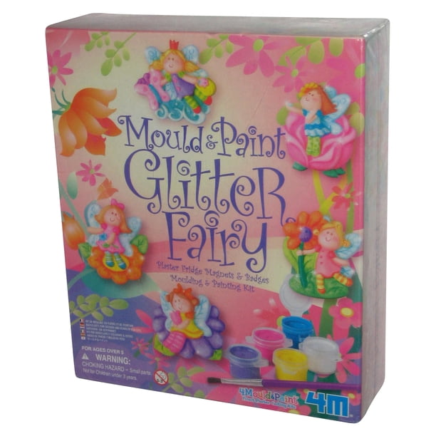 Mould and Paint Glitter Fairies 4M DIY Children Kids Finest Plaster ...