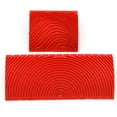 2pcs DIY Wood Graining Tool Kit Rubber Graining Pattern Stamp Imitation ...