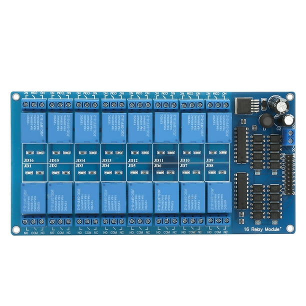 16-channel 12V Relay Module Interface Control Board with Optocoupler ...