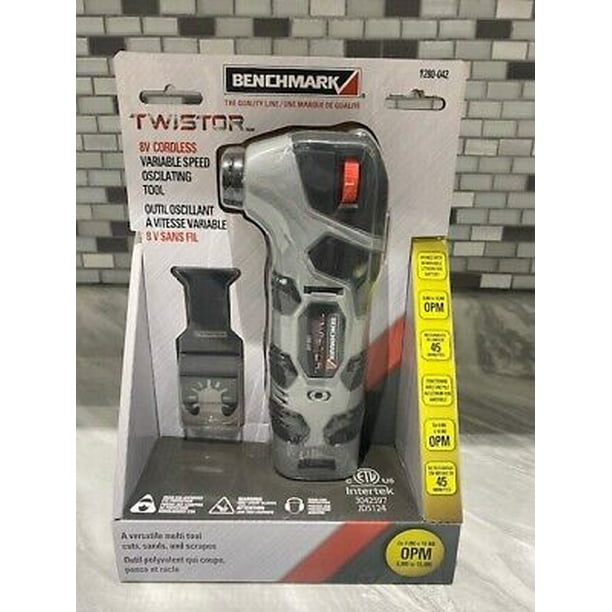 BENCHMARK TWISTOR 8V CORDLESS VARIABLE SPEED OSCILATING TOOL - Walmart.ca