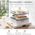 3 Layers/40l Food Steamer 800w Electric Multicookers | Automatic Heat ...