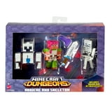 Minecraft Dungeons 3.25-In Battle Figures 2-Pk, Adriene and Skeleton ...