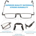 Durable Ultra Thin and Lightweight Folding Reading Glasses for Men ...