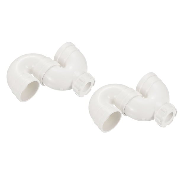 Uxcell 50mm ID U Shaped PVC Water Pipe Elbow Fitting Adapter with Check ...