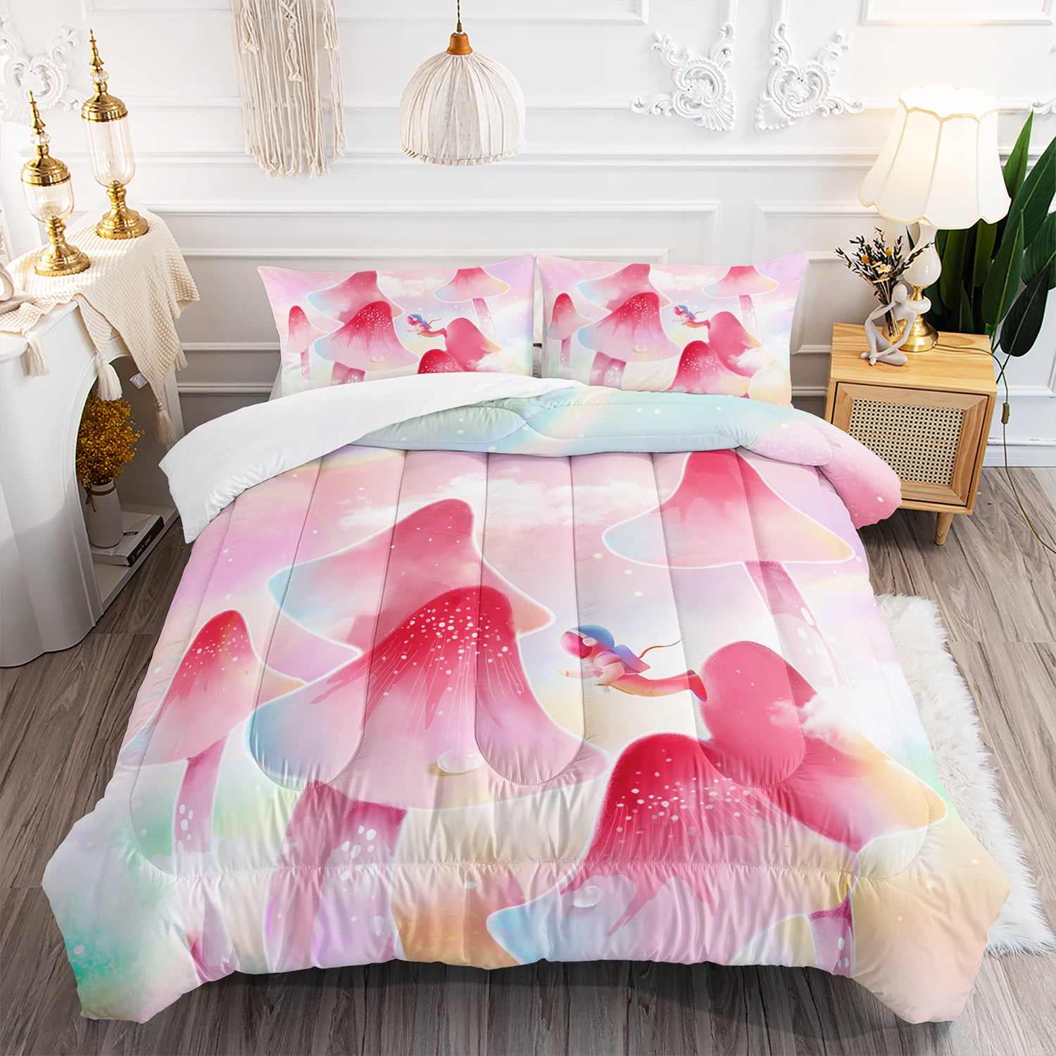 Hosima 3-Piece 3D Digital Printed Comforter Set ，Unique Design with ...