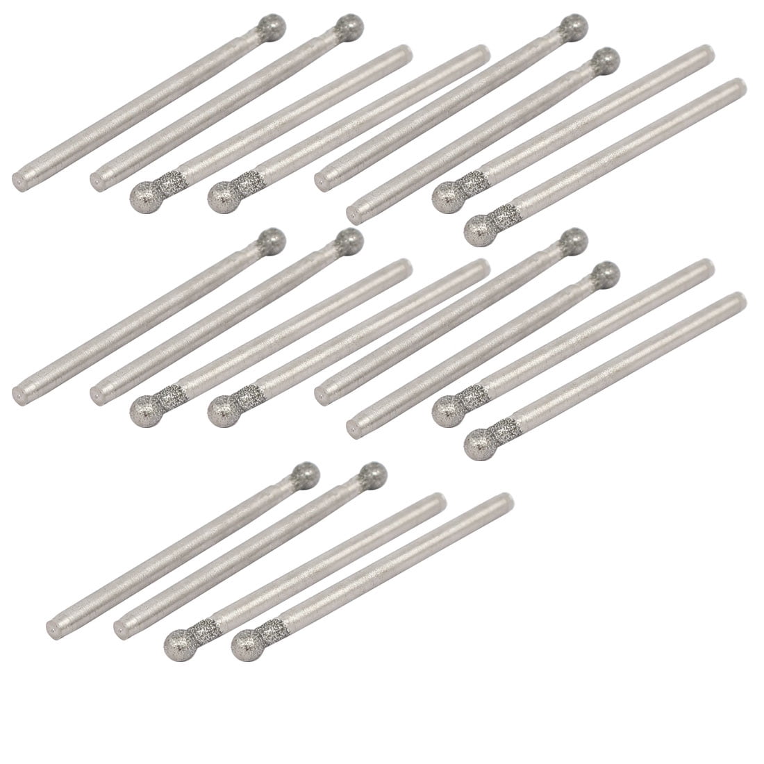 2.35mm Shank 3mm Dia Diamond Head Ball Shaped Grinding Mounted Point ...